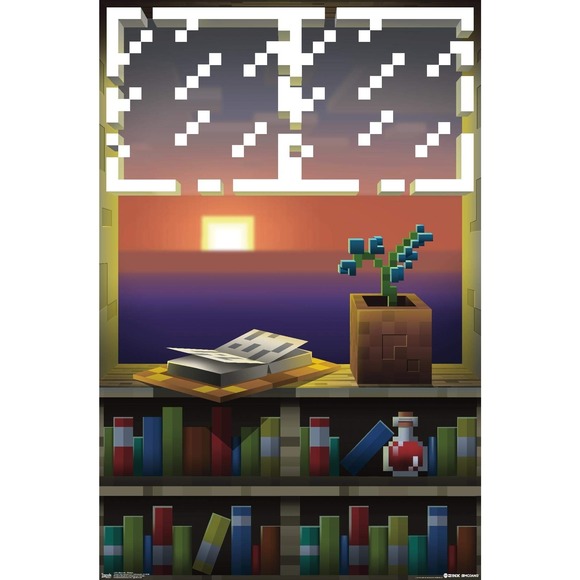 PosterGifts185 | Art | Minecraft Window Wall Poster | Poshmark